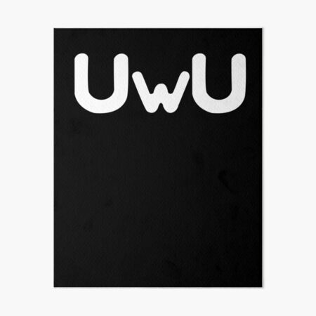 "Kawaii Japanese OwO UwU Face Anime Aesthetic" Art Board Print by ...