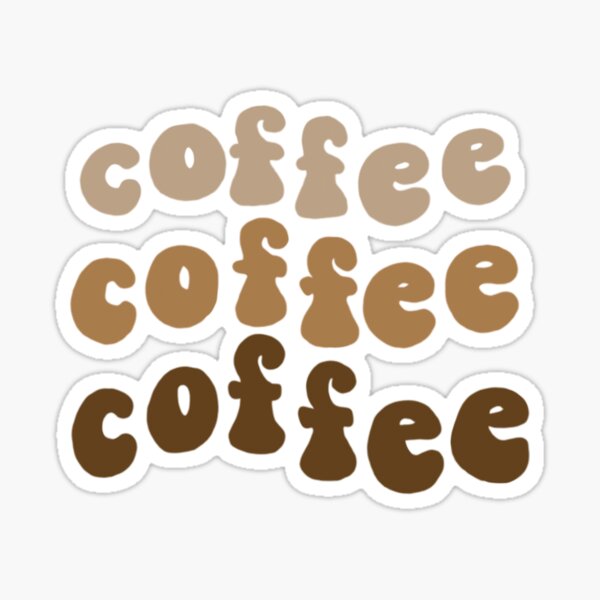 "Coffee neutral brown " Sticker for Sale by MYDESIGNERSTYLE | Redbubble