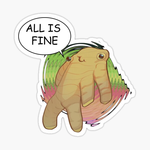 "Ginger: The derpy" Sticker for Sale by Cheesy-veggies | Redbubble
