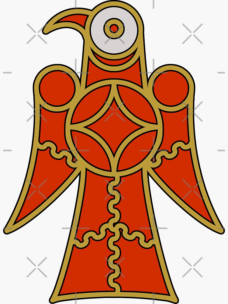 "Anglo Saxon Bird" Sticker for Sale by sirglennbo | Redbubble