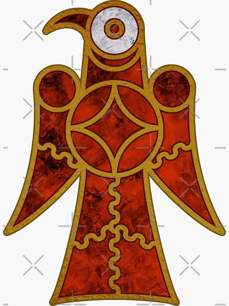 "Anglo Saxon Bird" Sticker for Sale by sirglennbo | Redbubble
