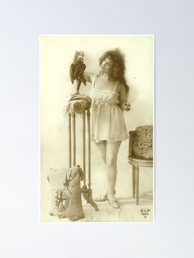 " Victorian-Vintage Risque Image" Poster for Sale by BeautonFashions ...