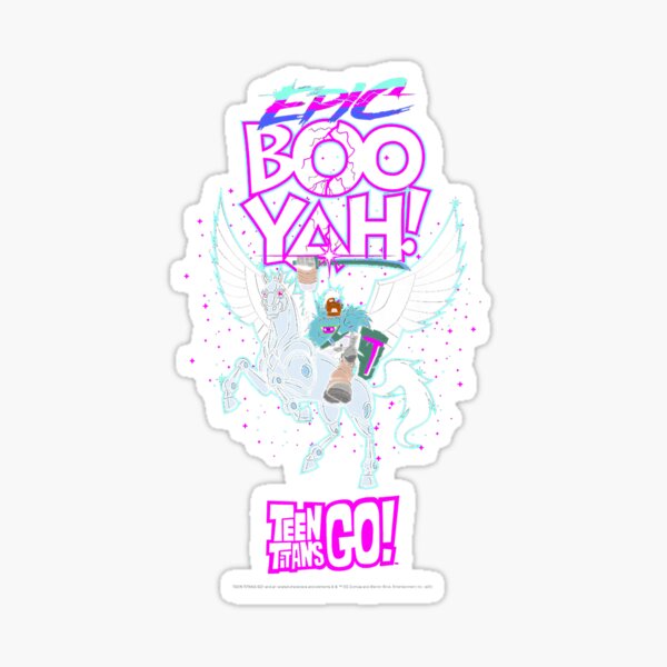 "Kids DC Comics Teen Titans Go! Cyborg Epic Boo Yah Premium" Sticker ...