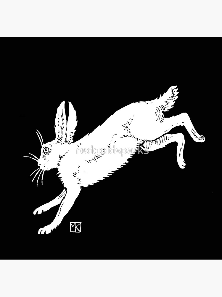 "White Rabbit" Sticker for Sale by redgoldsparks | Redbubble