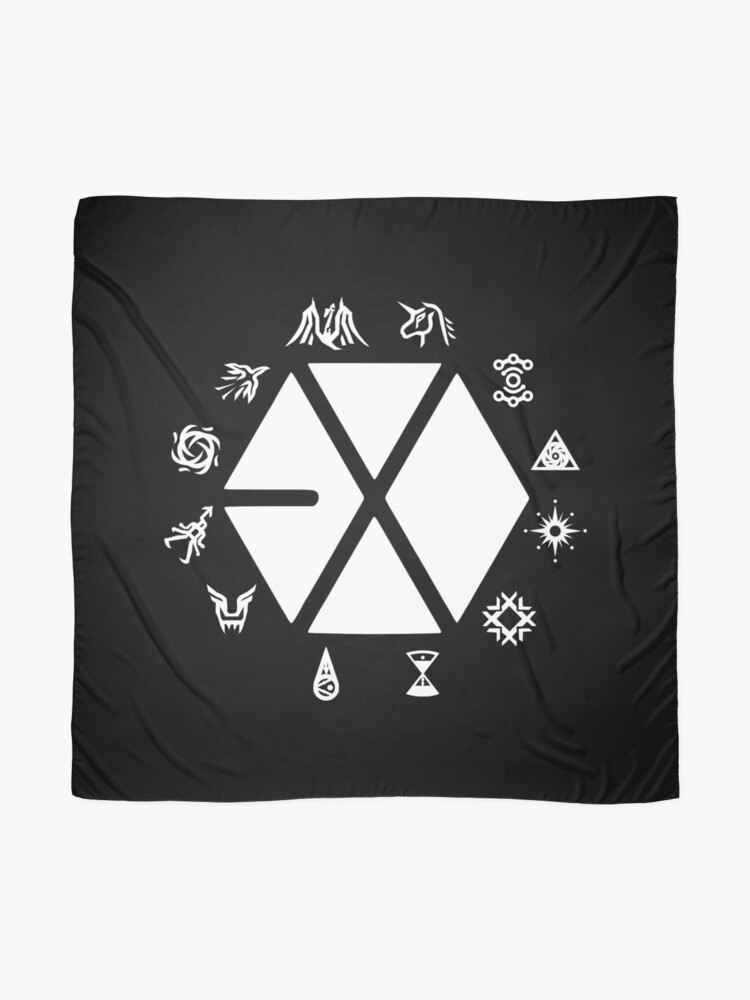 "EXO - logo all members signs" Scarf for Sale by bballcourt | Redbubble