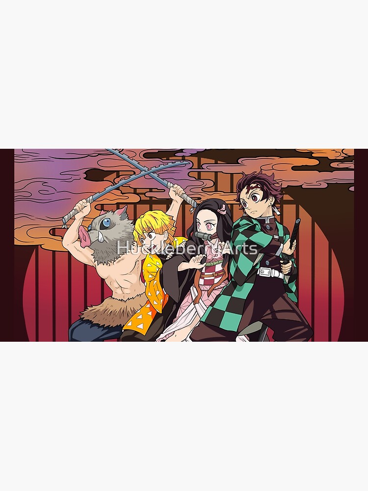 "Demon Slayer Crew" Mouse Pad by HuckleberryArts | Redbubble