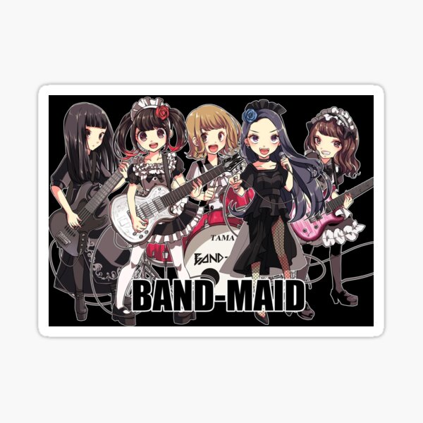 "Band-maid Cute Animes" Sticker by Stephanbierman | Redbubble