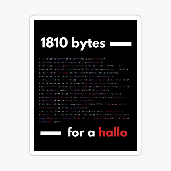"Hello Code" Sticker for Sale by KaizenBoy | Redbubble