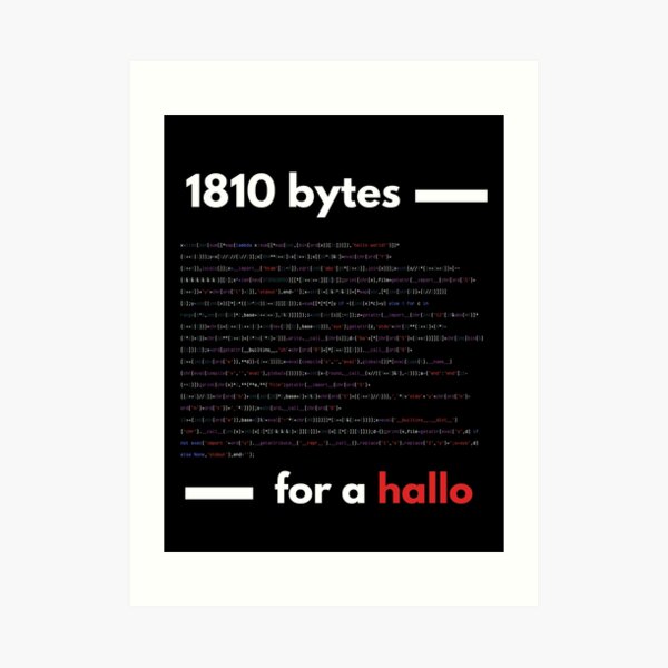 "Hello Code" Art Print by KaizenBoy | Redbubble