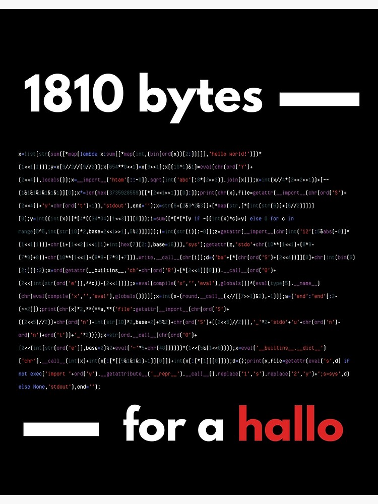 "Hello Code" Art Print by KaizenBoy | Redbubble