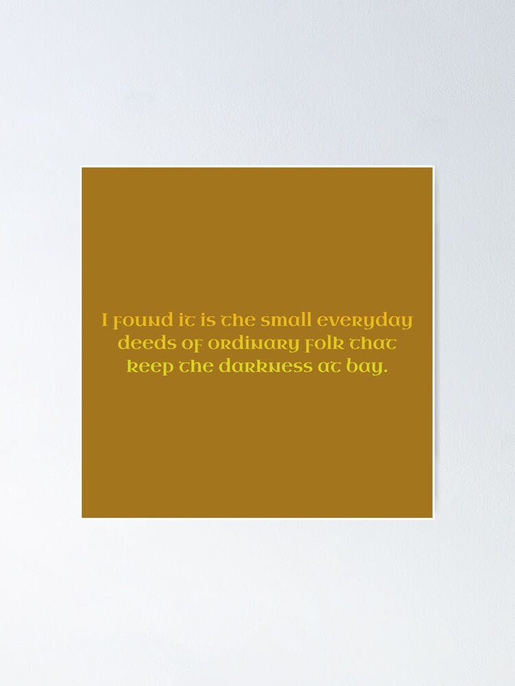 "Everyday Deeds." Poster for Sale by inkset | Redbubble