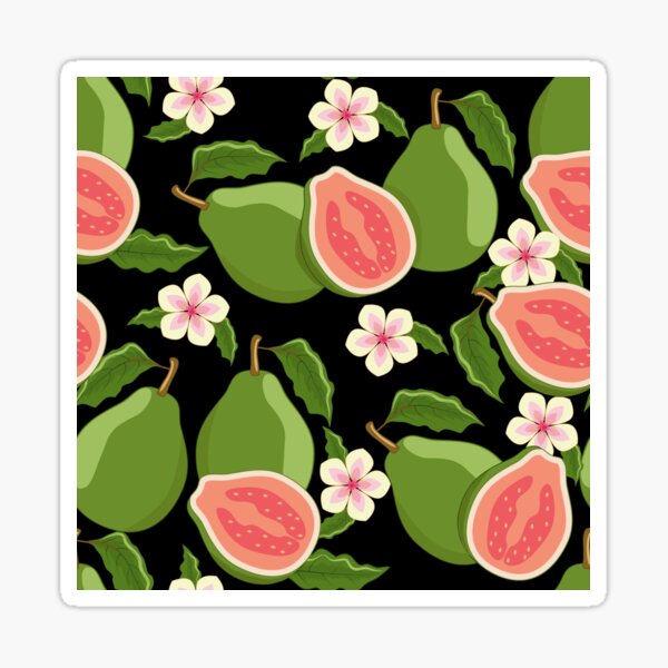 "Guava Pattern" Sticker for Sale by AyeshasDesigns | Redbubble