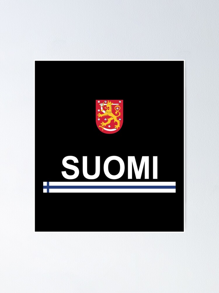 "Suomi Sports Finland Flag And Emblem" Poster by turkeybreeds | Redbubble