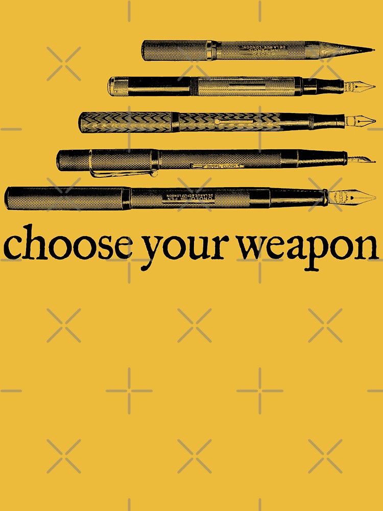 "Choose Your Weapon" T-shirt for Sale by LibertyManiacs | Redbubble ...