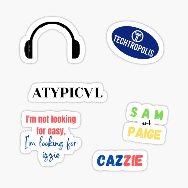 "Atypical sticker pack" Sticker for Sale by beedetermined | Redbubble