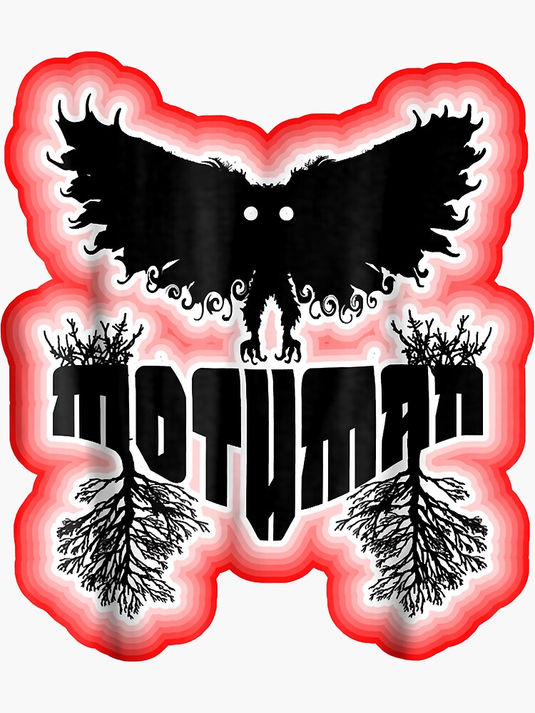 "Mothman New Retro Vintage Cryptid Monster" Sticker for Sale by ...