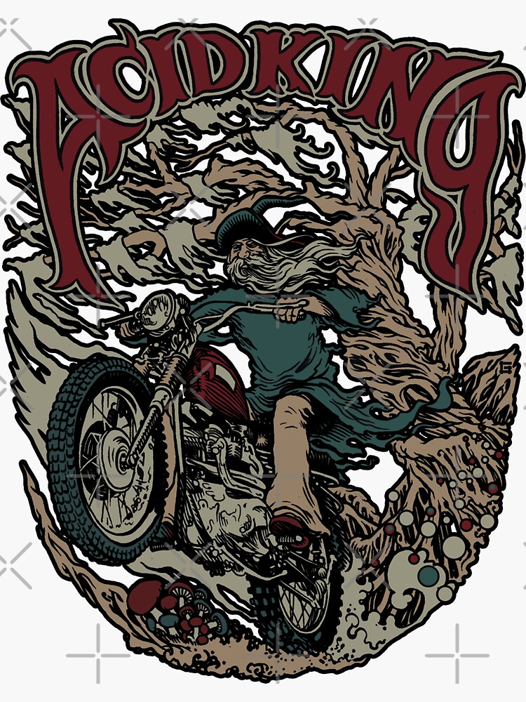"ACID KING Funart" Sticker for Sale by dmelding07 | Redbubble