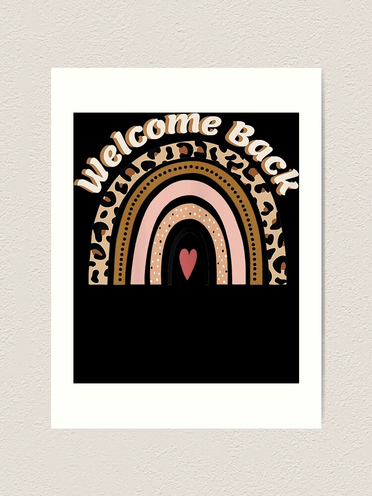"Womens Teacher's Diversity Welcome Back-To-School Rainbow" Art Print ...