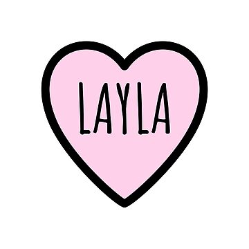 "Layla" Sticker for Sale by PinkPerfect | Redbubble