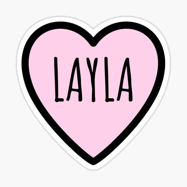 "Layla" Sticker for Sale by PinkPerfect | Redbubble