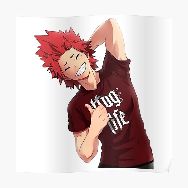 "My hero Academia kirishima " Poster for Sale by Chanwooirl | Redbubble