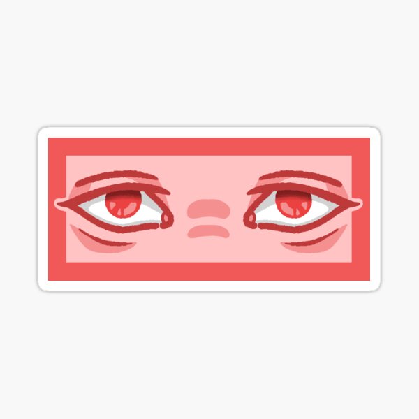 "red eyes" Sticker for Sale by amphibiansticks | Redbubble