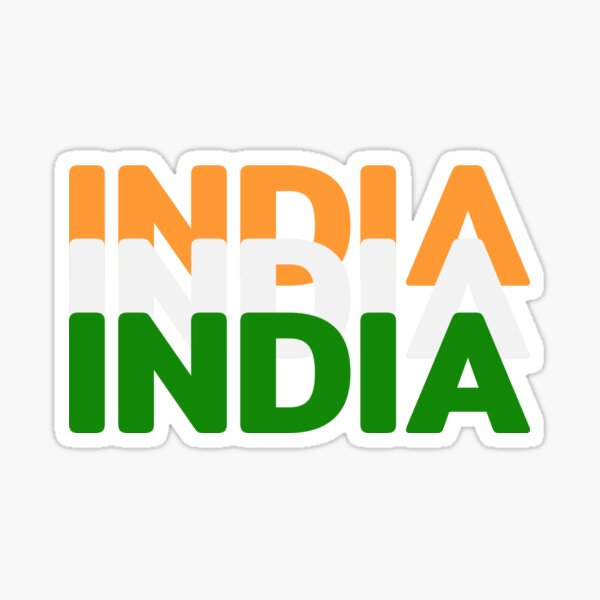 "India Flag" Sticker for Sale by 3-colors-shop | Redbubble