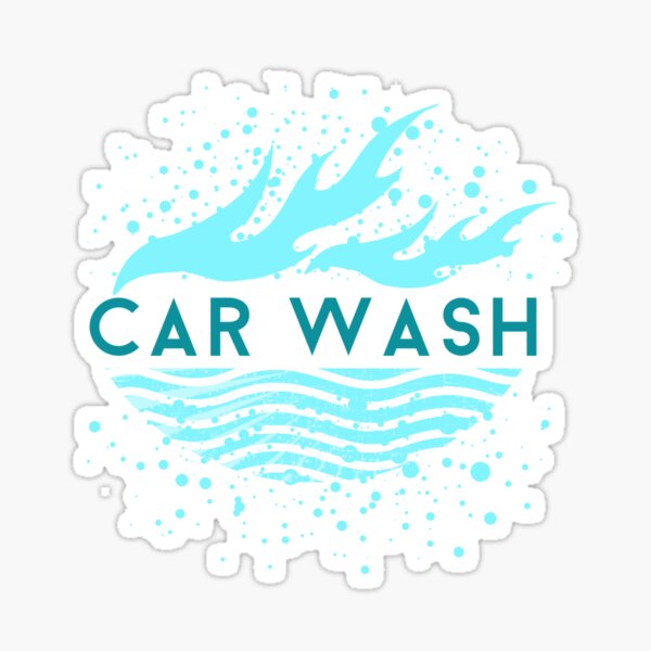 "CAR WASH" Sticker for Sale by Mstr1 | Redbubble
