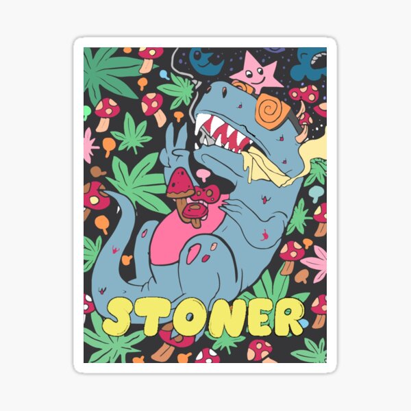 "Stoner" Sticker for Sale by StrowkaPlace | Redbubble