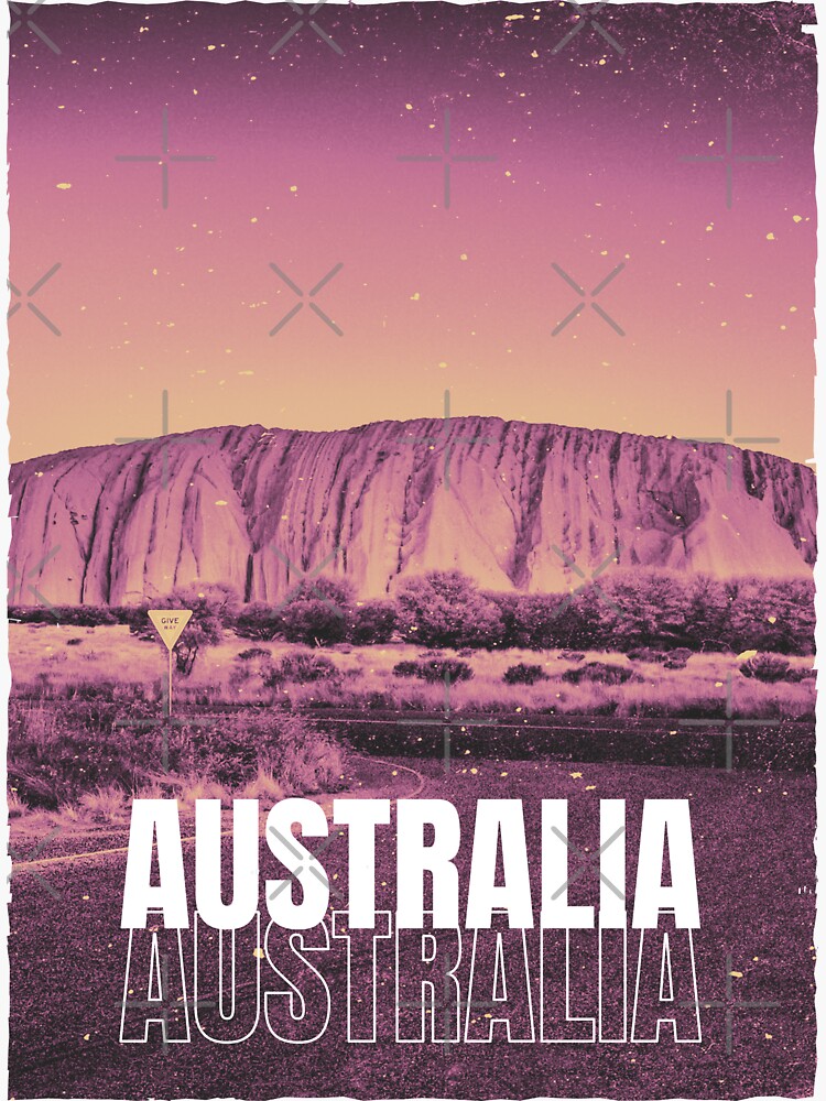 "Uluru Australia" Sticker for Sale by TamGustam | Redbubble