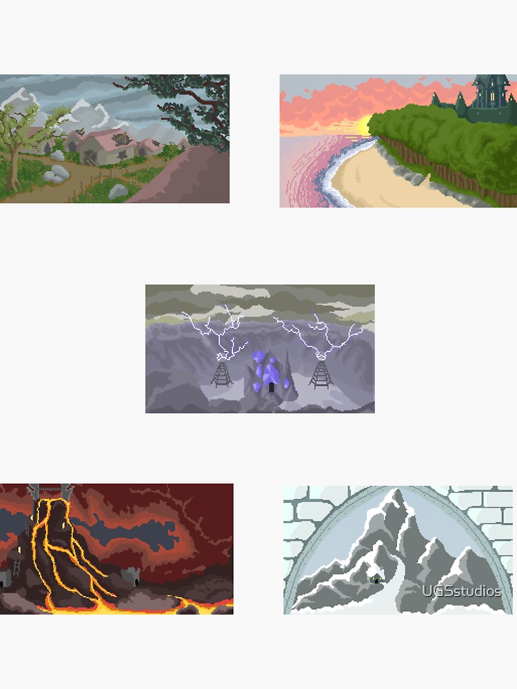 "The Horizons of Eksauria Sticker pack " Sticker for Sale by UGSstudios | Redbubble