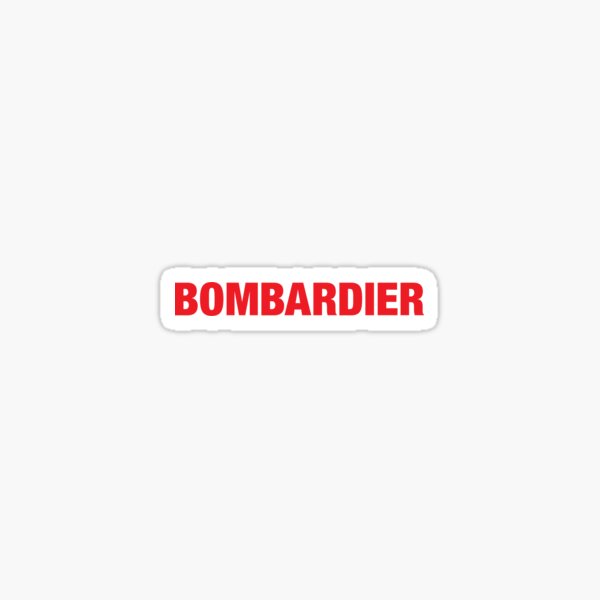"BOMBARDIER AVIATION" Sticker for Sale by LEBHBERANI | Redbubble
