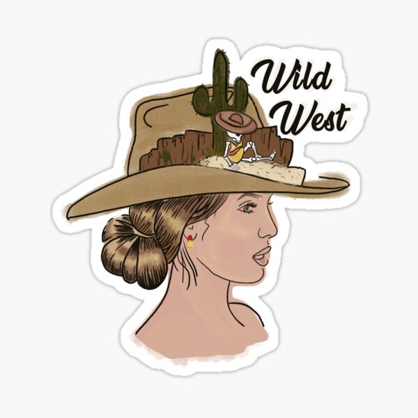"Wild West " Sticker by lewiemac | Redbubble