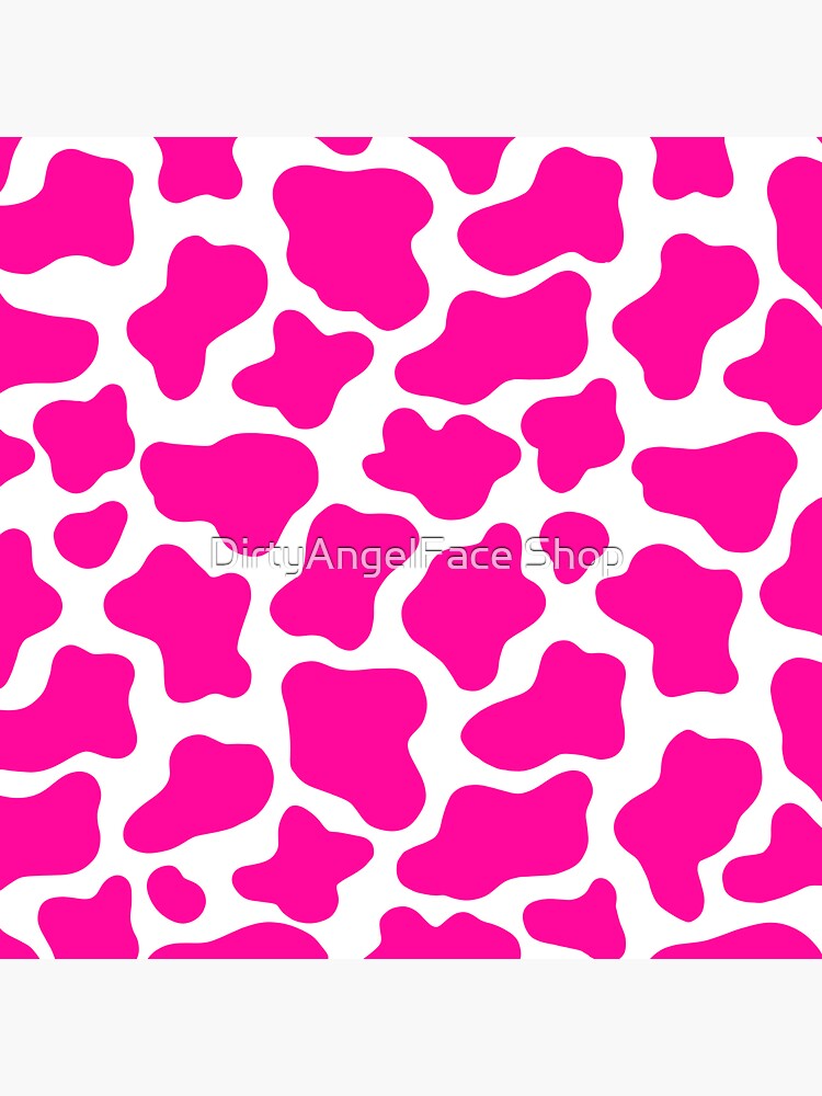 "Pink Cow Print" Sticker for Sale by Quote-Girl | Redbubble