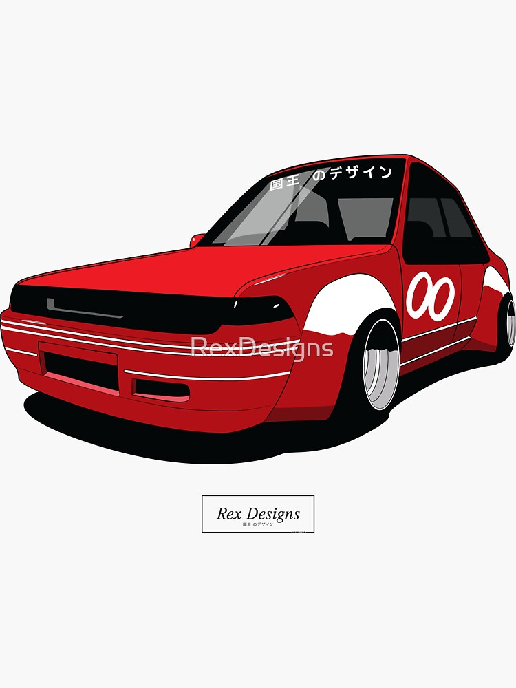 Pegatina «Nissan Cefiro A31 "Bosozoku"» de RexDesigns | Redbubble