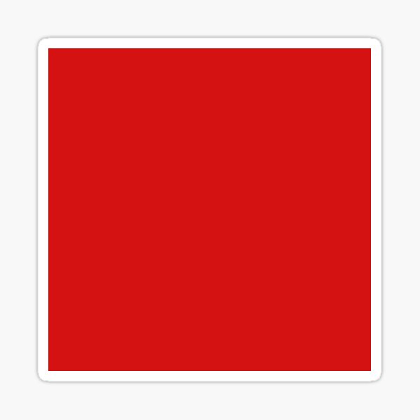 "Pure Red Solid Coordinate Color" Sticker for Sale by podartist | Redbubble
