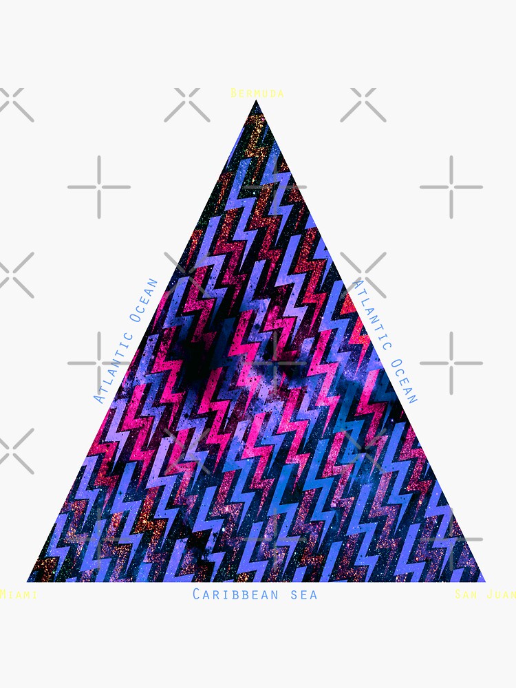 "the bermuda triangle" Sticker for Sale by filippobassano | Redbubble