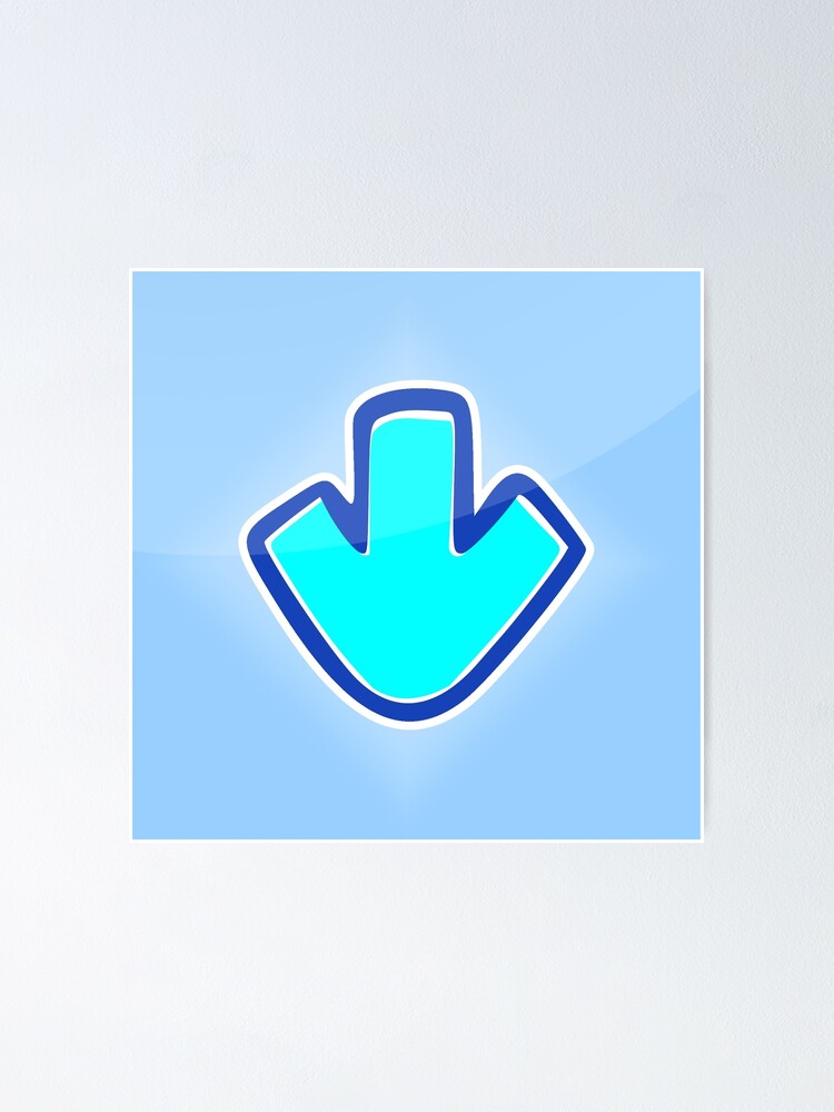 "Friday Night Funkin' (FNF) Down Arrow" Poster for Sale by ...