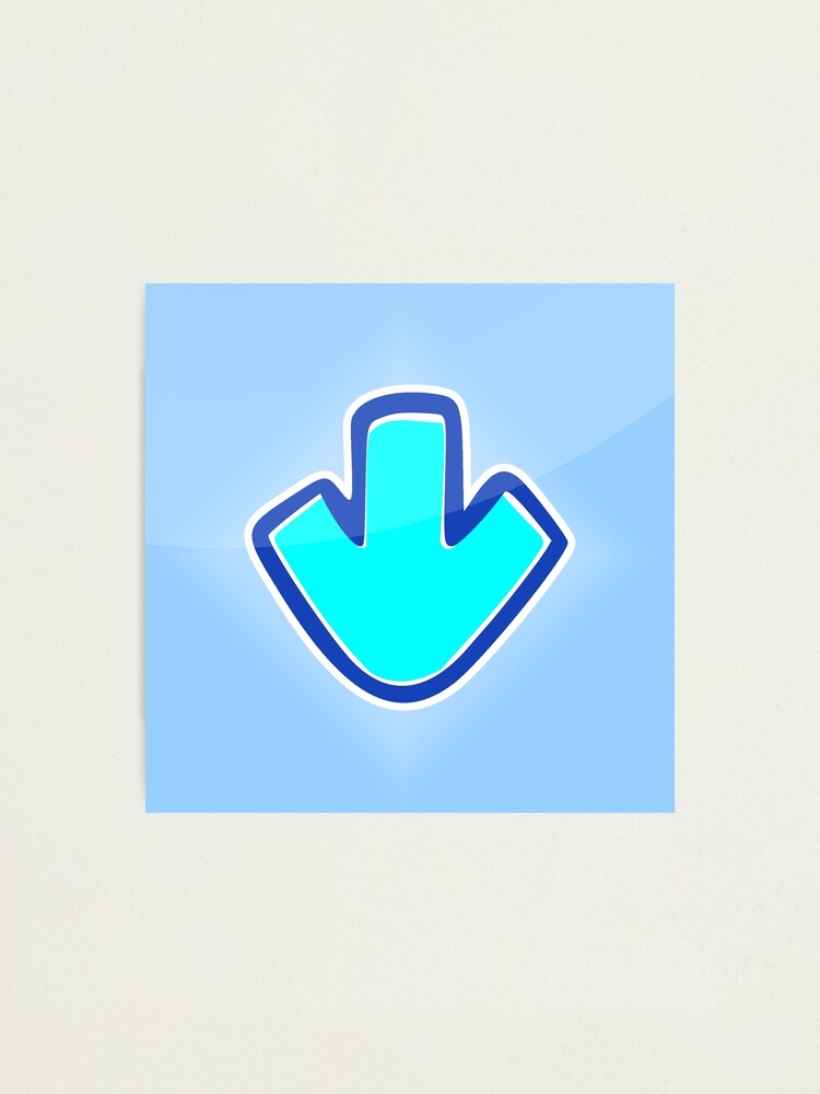 "Friday Night Funkin' (FNF) Down Arrow" Photographic Print by ...