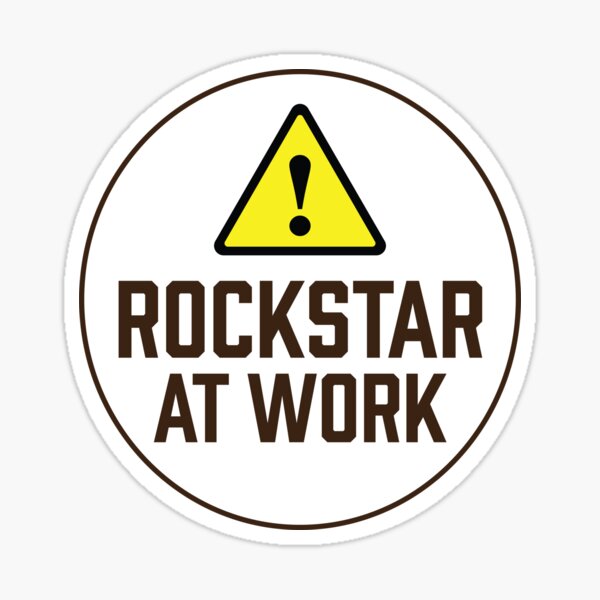 "Rockstar at Work - Employee Coworker Appreciation" Sticker for Sale by ...