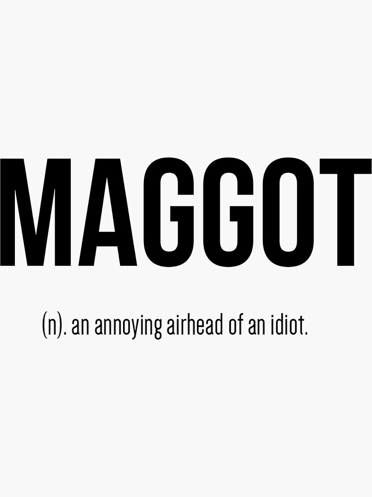"Maggot " Sticker for Sale by Alice Cara | Redbubble