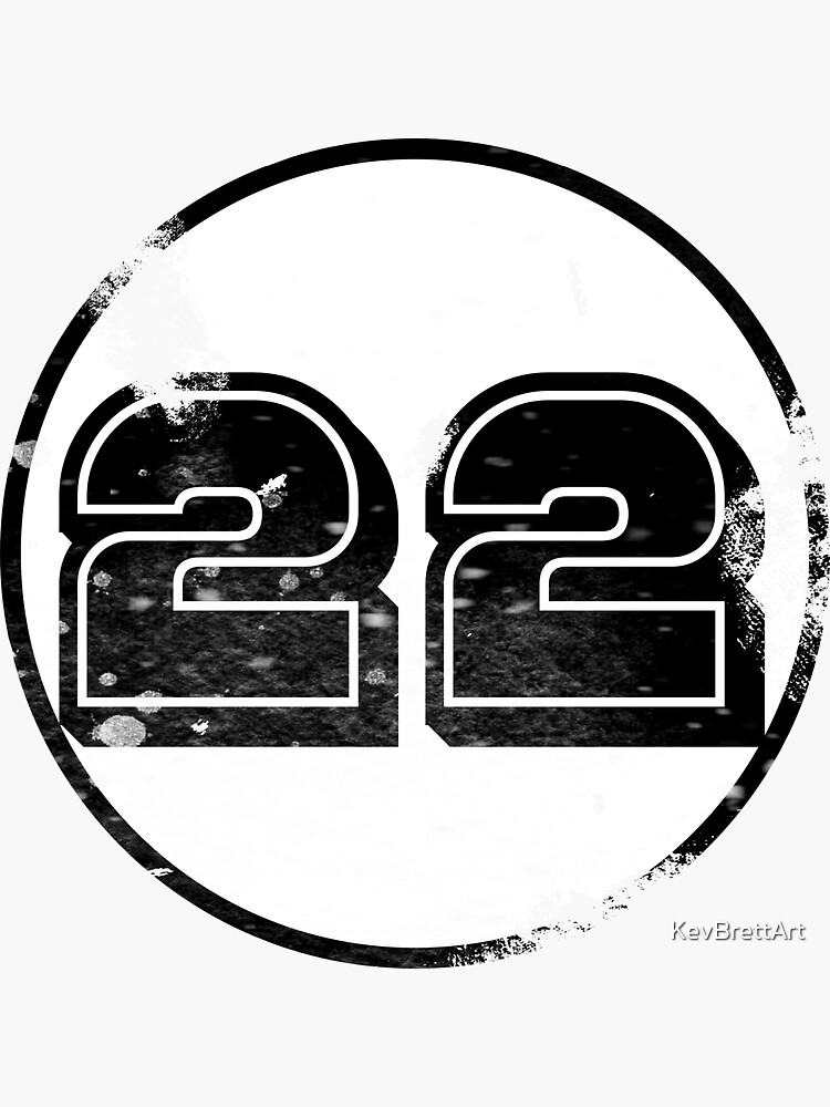 "Vintage Classic Retro 22 Racing Number" Sticker for Sale by ...