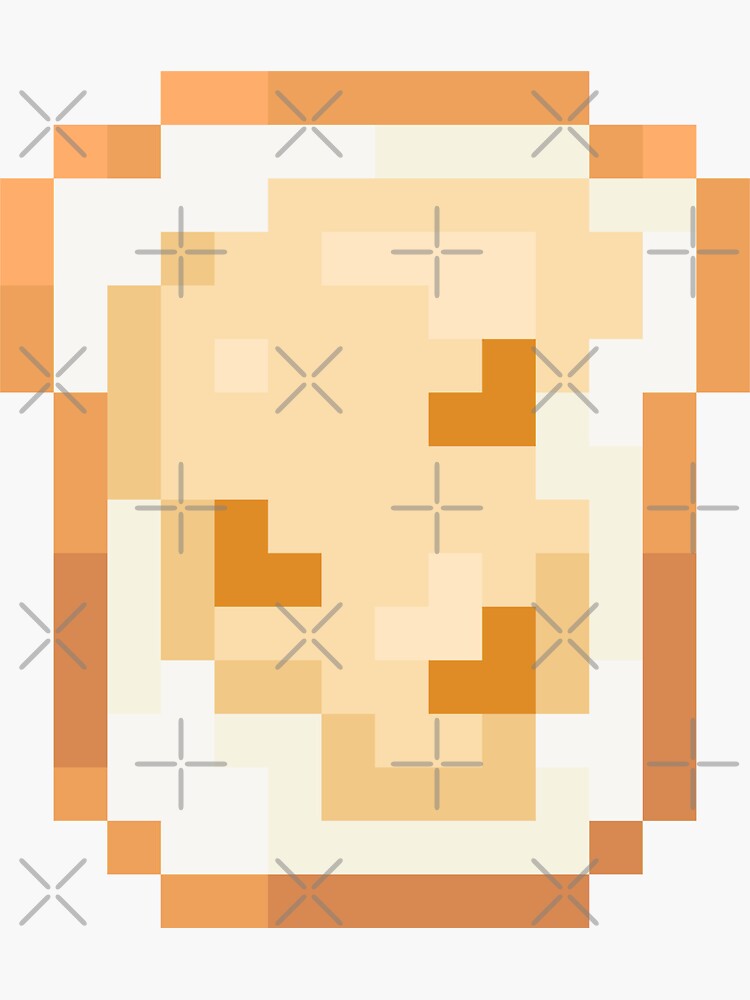 "Pixel Art Toast With Peanut Butter" Sticker for Sale by TakoyakiTech ...