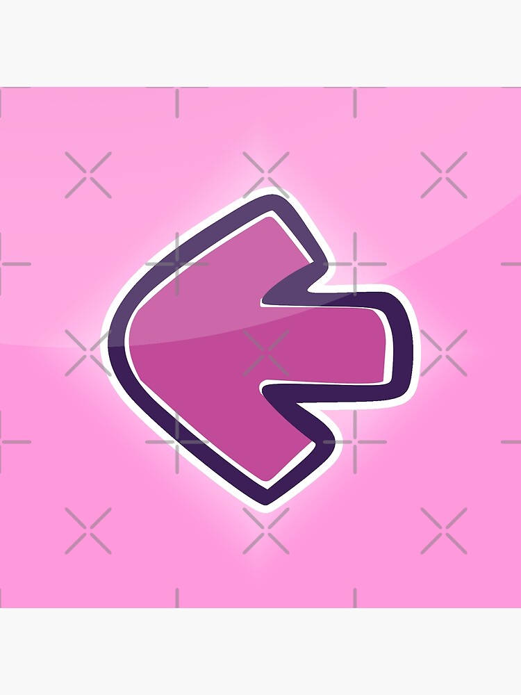 Lámina metálica «Friday Night Funkin '(FNF) Flecha izquierda» de ...