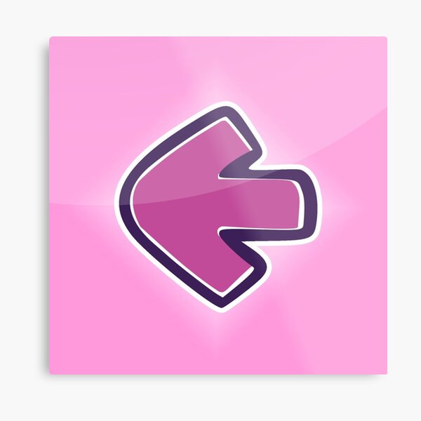 Lámina metálica «Friday Night Funkin '(FNF) Flecha izquierda» de ...