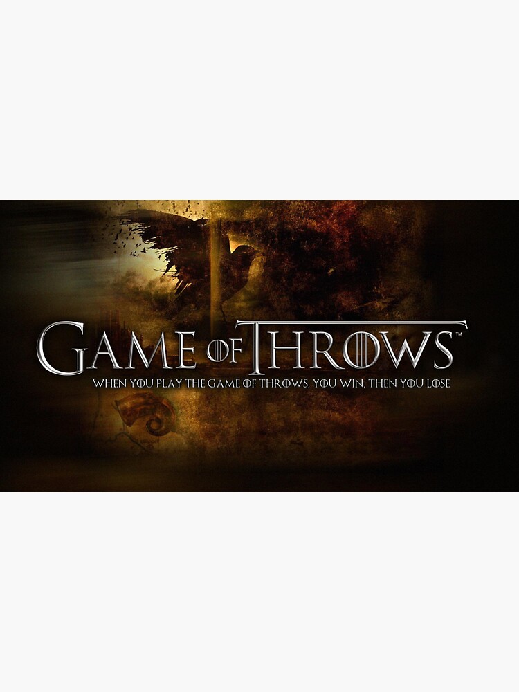 "Game of Throws Meme Art" Sticker for Sale by Artem322 | Redbubble