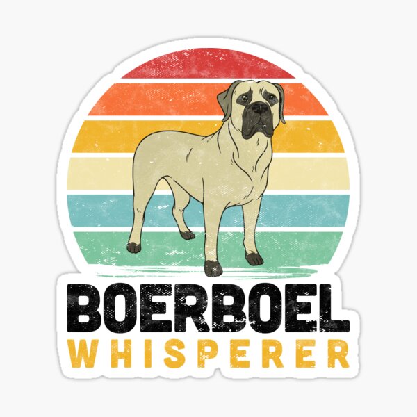 "Boerboel Whisperer South Africa Farm Dog Mastiff" Sticker for Sale by ...