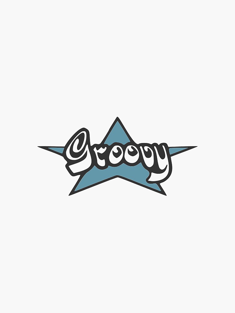 "Groovy Logo" Sticker by groovymn | Redbubble
