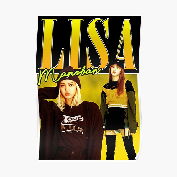 "Lalisa Tribute 90s Style Tshirt" Poster by universtore | Redbubble