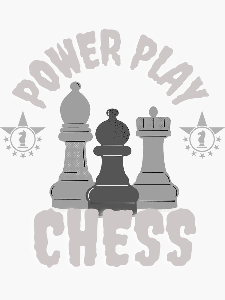 "Power play chess" Sticker for Sale by Chidokart | Redbubble